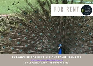 Farmhouse for rent dlf chattarpur farms | PPT | Free Download