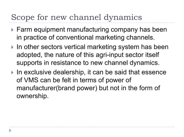 Distribution Channel in Farm Implements Market | PPTX