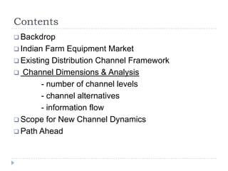 Distribution Channel in Farm Implements Market | PPTX