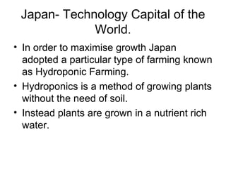 Farming In Japan (Jim) | PPT | Agriculture | Industries
