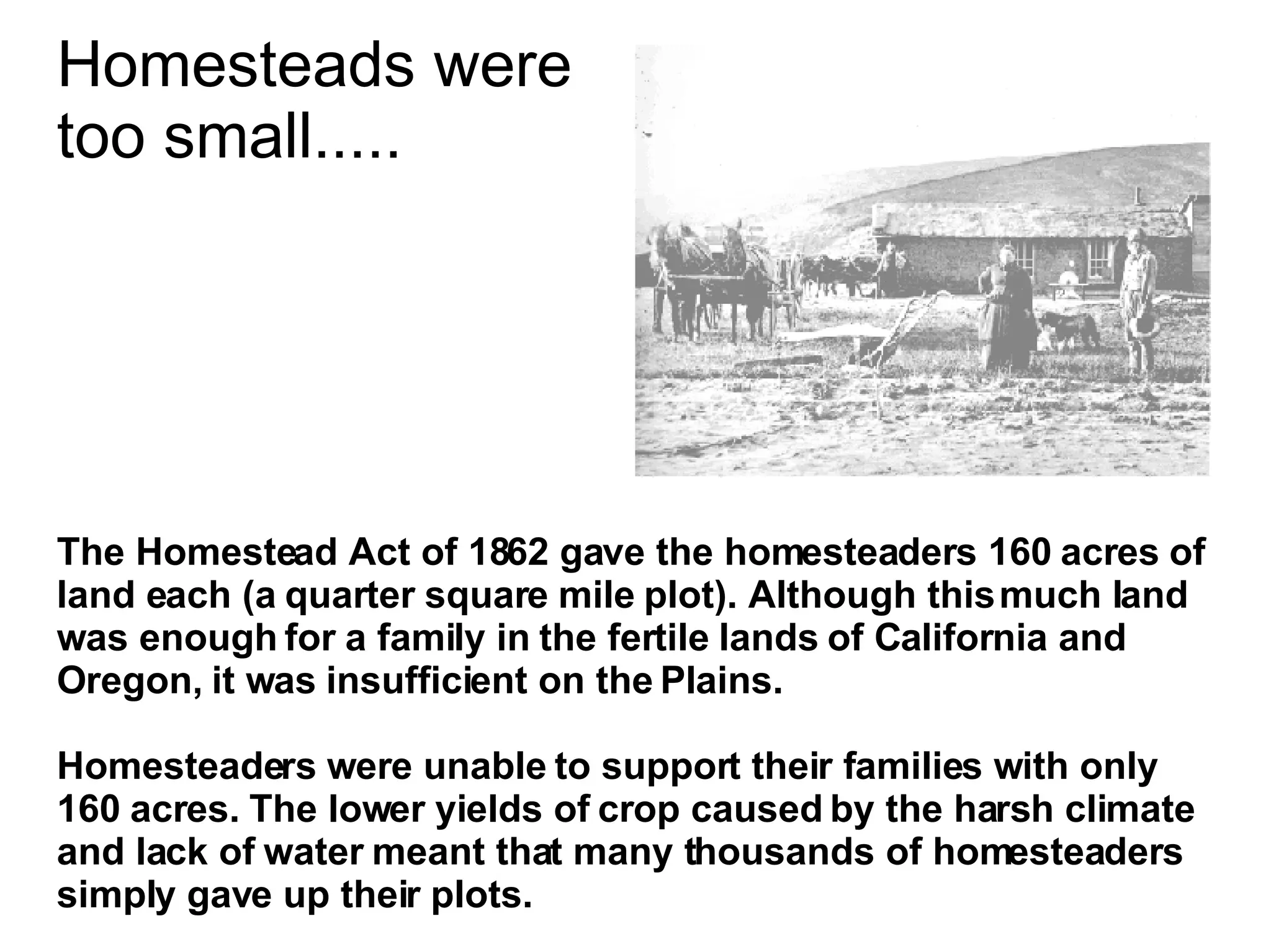 Farming the Plains - Problems | ODP