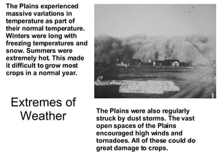 Farming the Plains - Problems | ODP