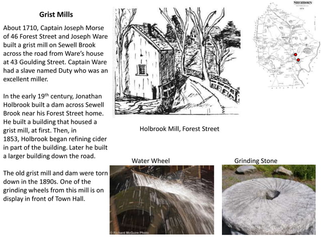 Farming and mills in old sherborn revised | PPTX | Agriculture | Industries