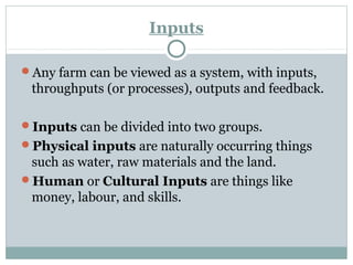 Farming as a system igcse | PPT