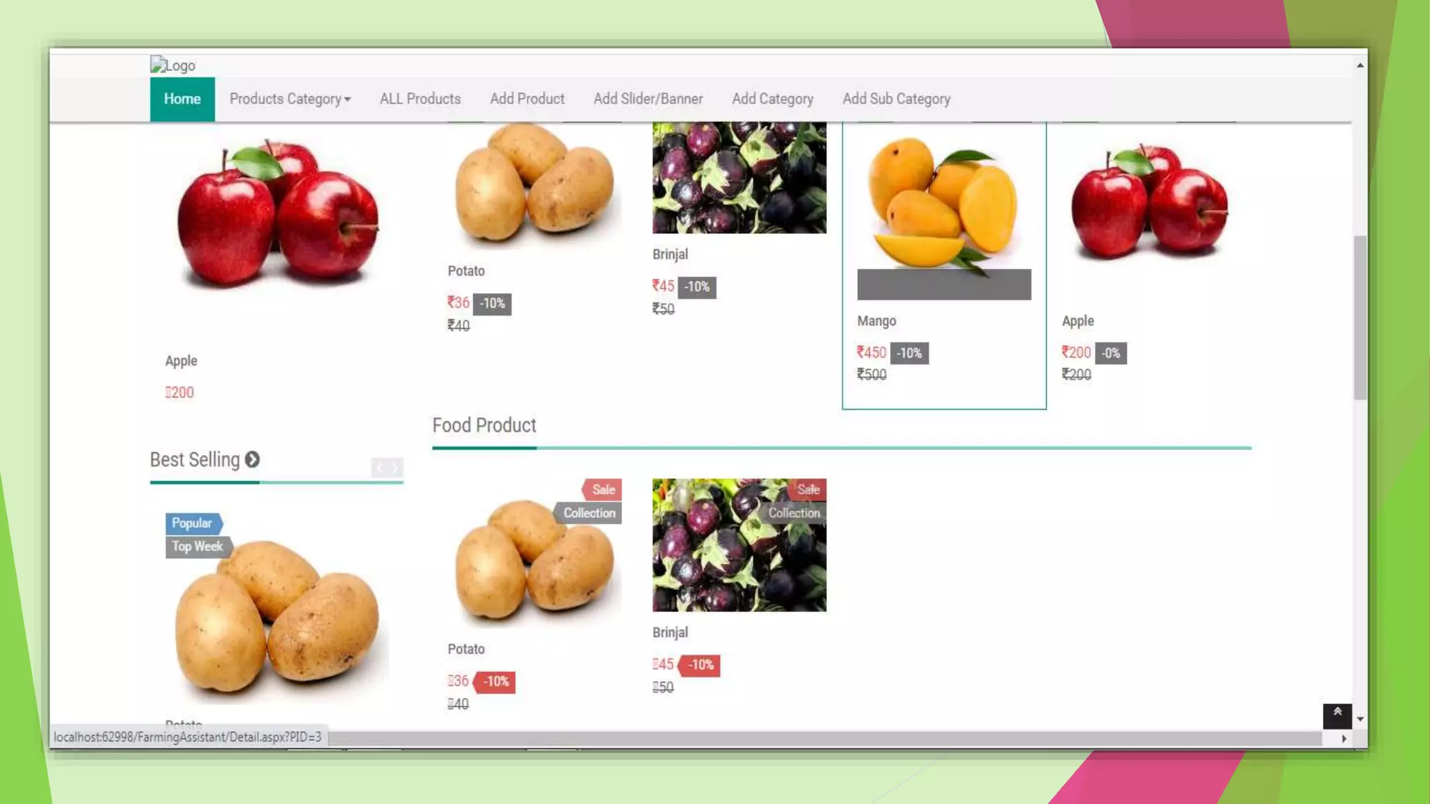Farming assistant web service ppt | PPTX