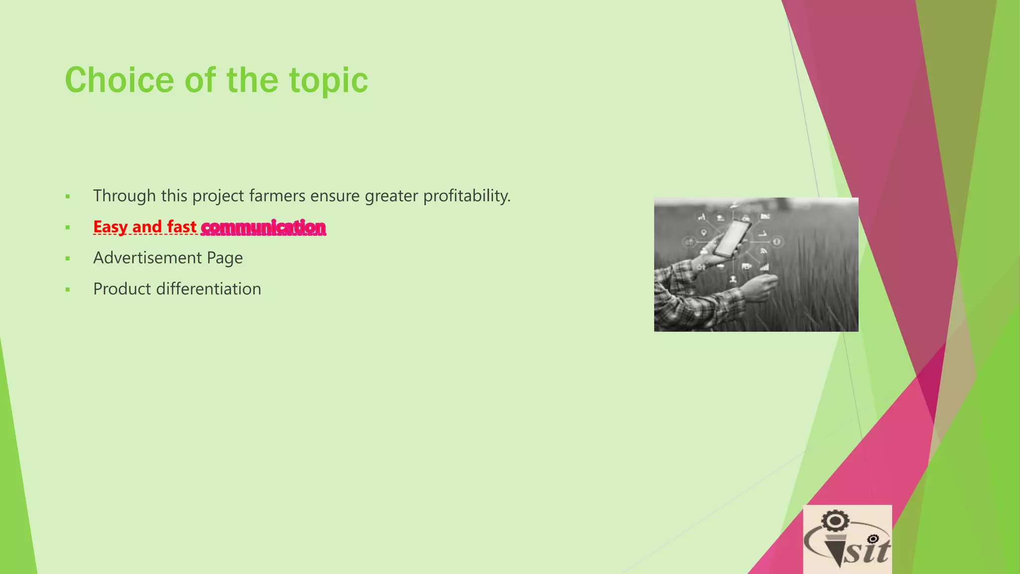 Farming assistant web service ppt | PPTX