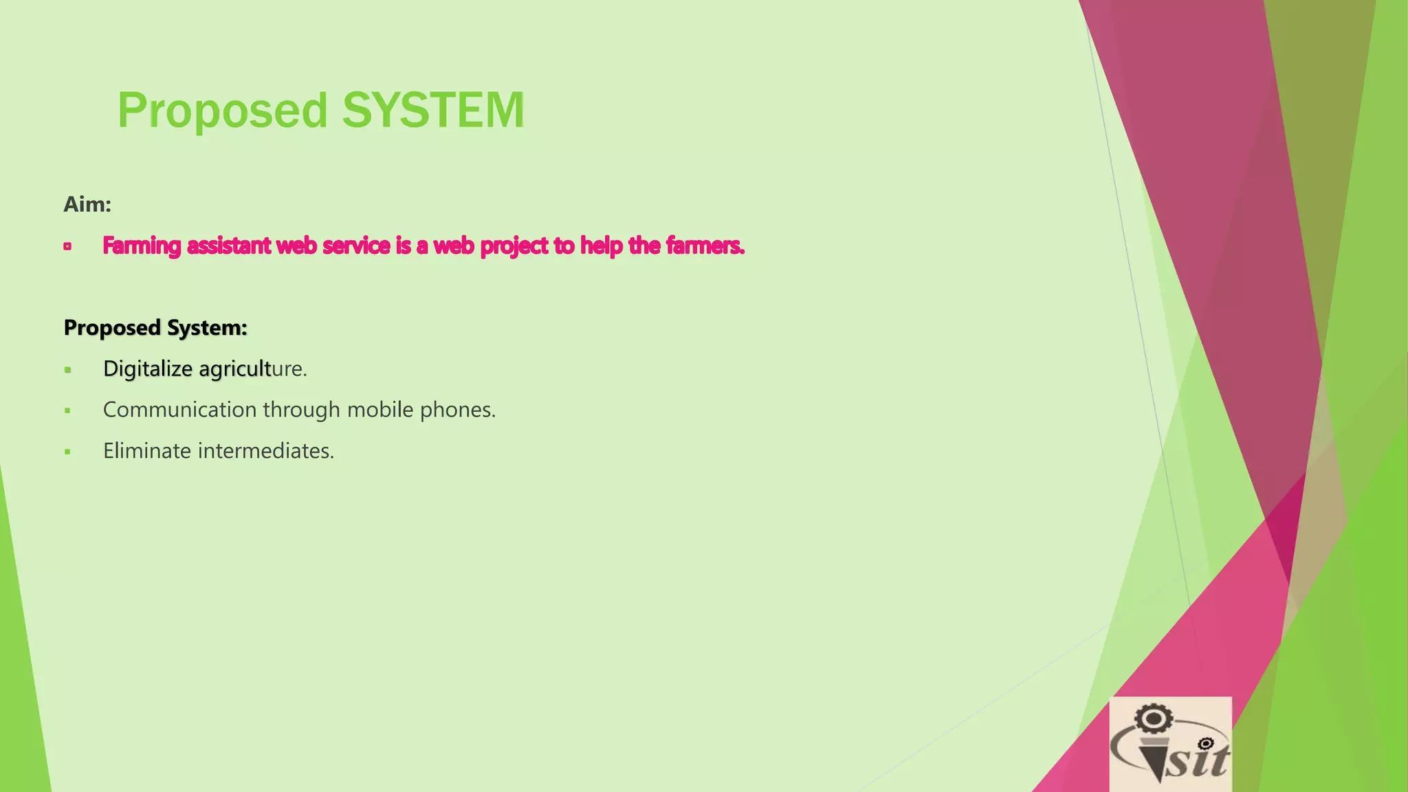 Farming assistant web service ppt | PPTX