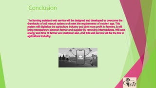 Farming assistant web service ppt | PPTX