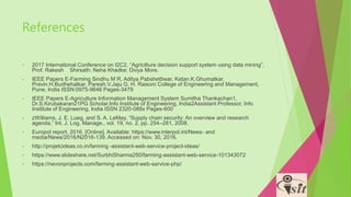 Farming assistant web service ppt | PPTX