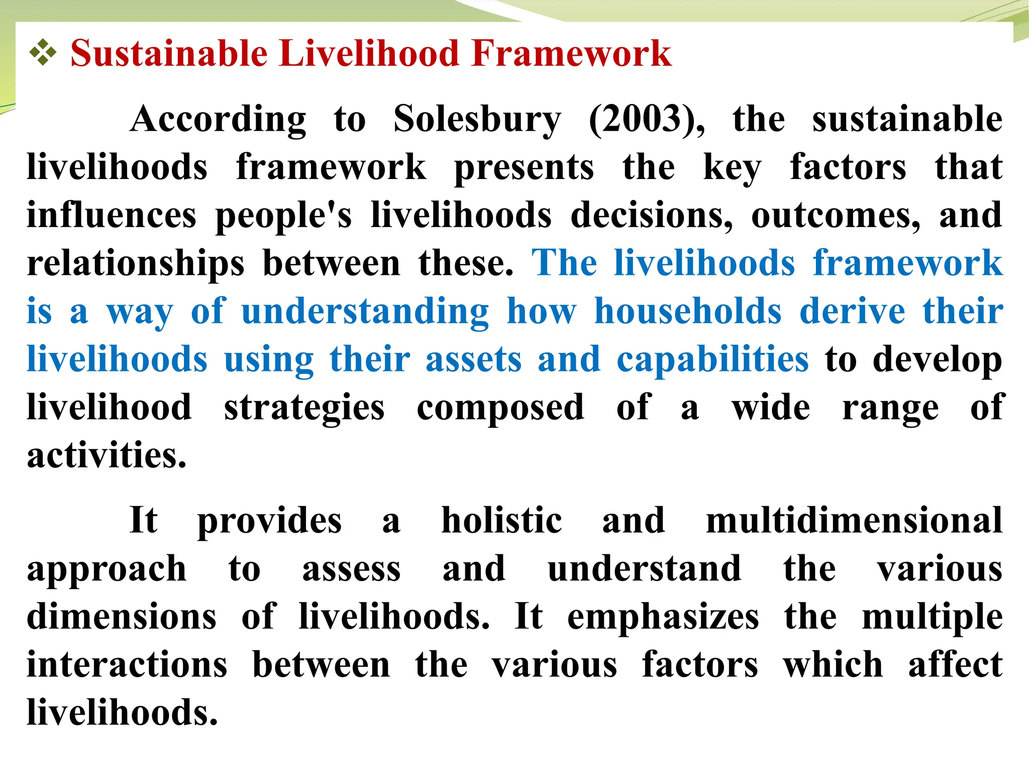 FARMING BASED LIVELIHOOD SYSTEMS LECTURE PPT | PDF