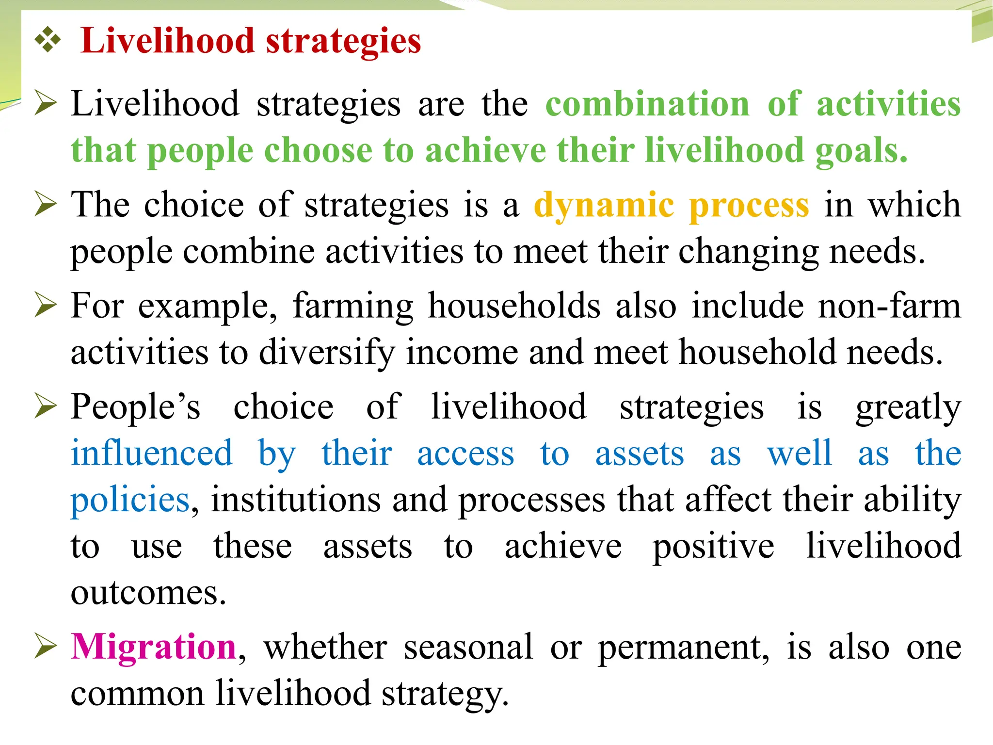 FARMING BASED LIVELIHOOD SYSTEMS LECTURE PPT | PDF