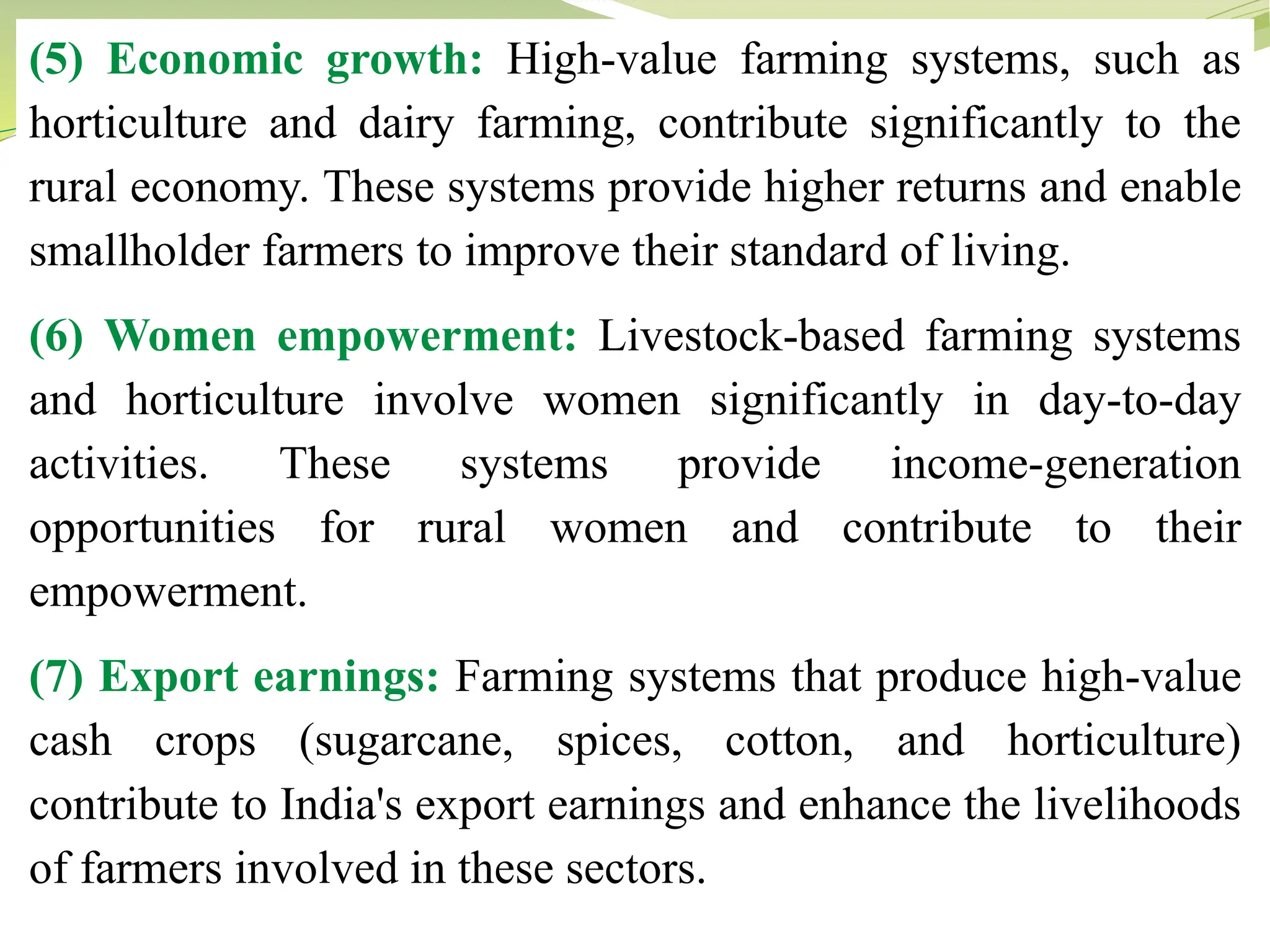 FARMING BASED LIVELIHOOD SYSTEMS LECTURE PPT | PDF