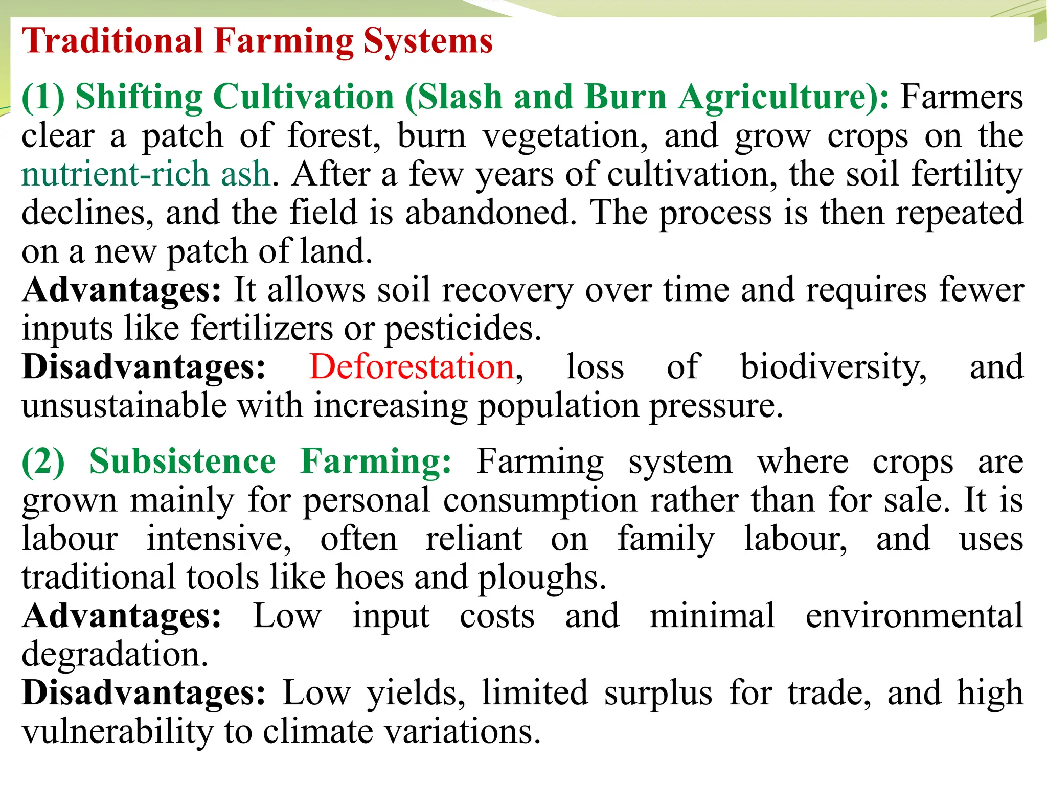 FARMING BASED LIVELIHOOD SYSTEMS LECTURE PPT | PDF