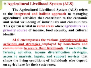 FARMING BASED LIVELIHOOD SYSTEMS LECTURE PPT | PDF