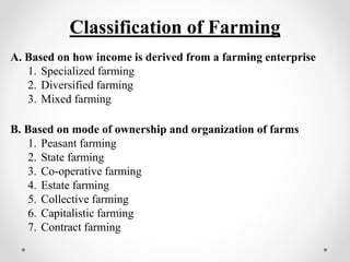Farming and its characterstics | PPT
