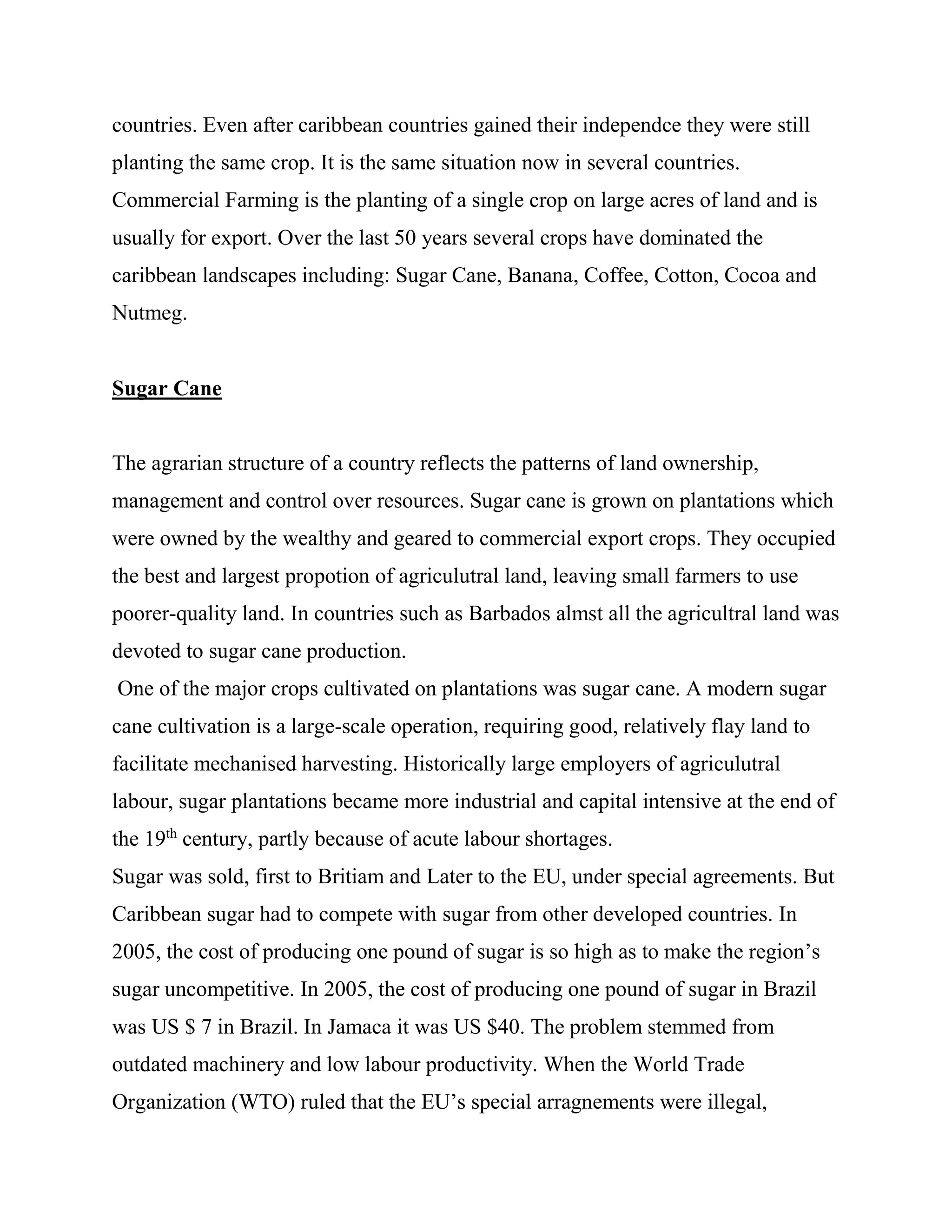CAPE UNIT 2- MODULE 2-AGRICULTURE | PDF