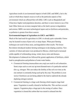 CAPE UNIT 2- MODULE 2-AGRICULTURE | PDF