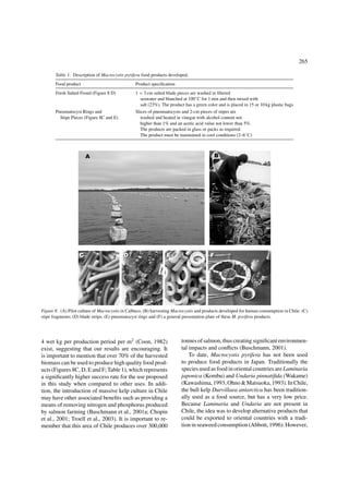 Farming of the giant kelp macrocystis pyrifera in southern chile for | PDF