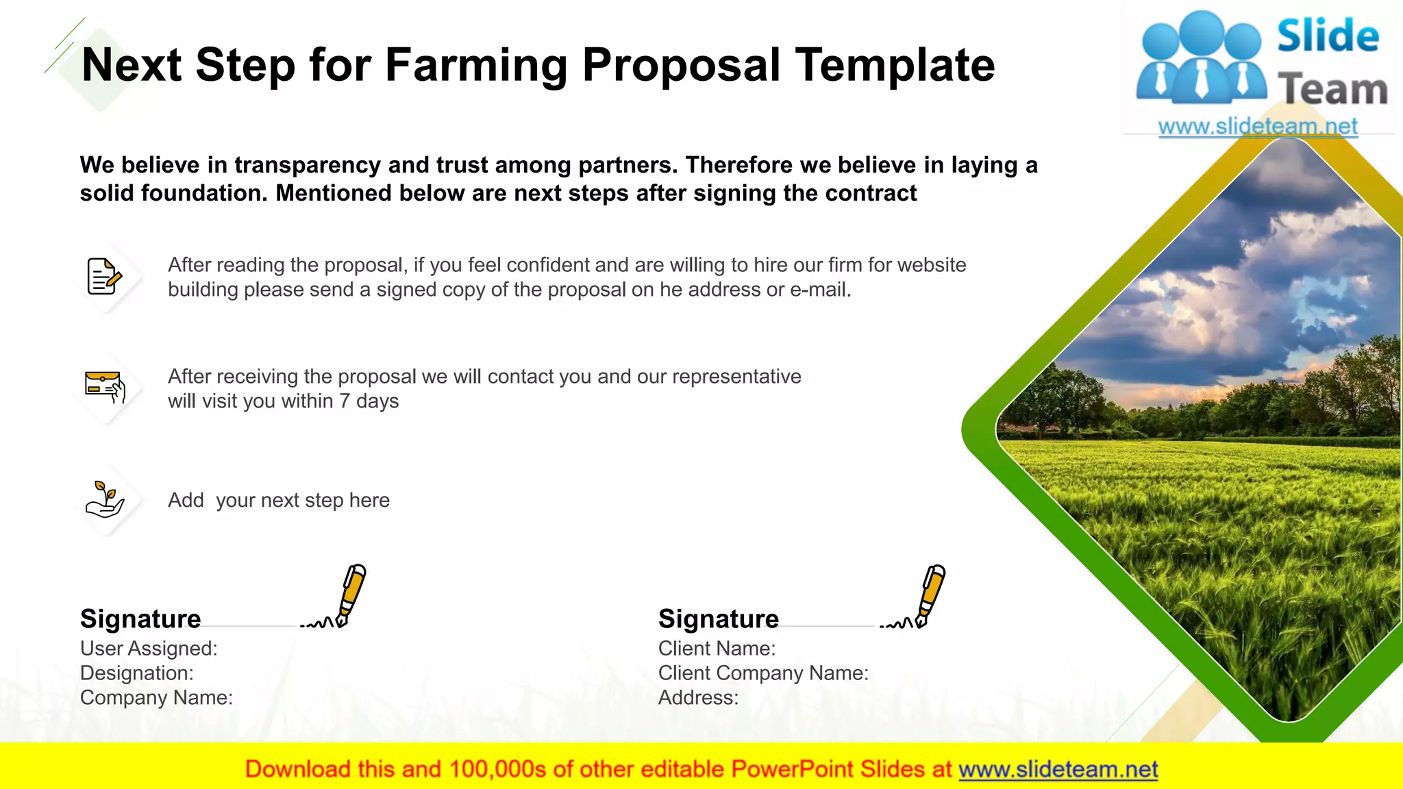 Farming Proposal Template PowerPoint Presentation Slides | PDF