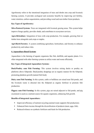 Farming system and livelihood management | DOCX