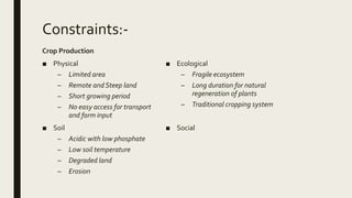 Farming System of High Hill (Mountain) in Nepal | PPTX