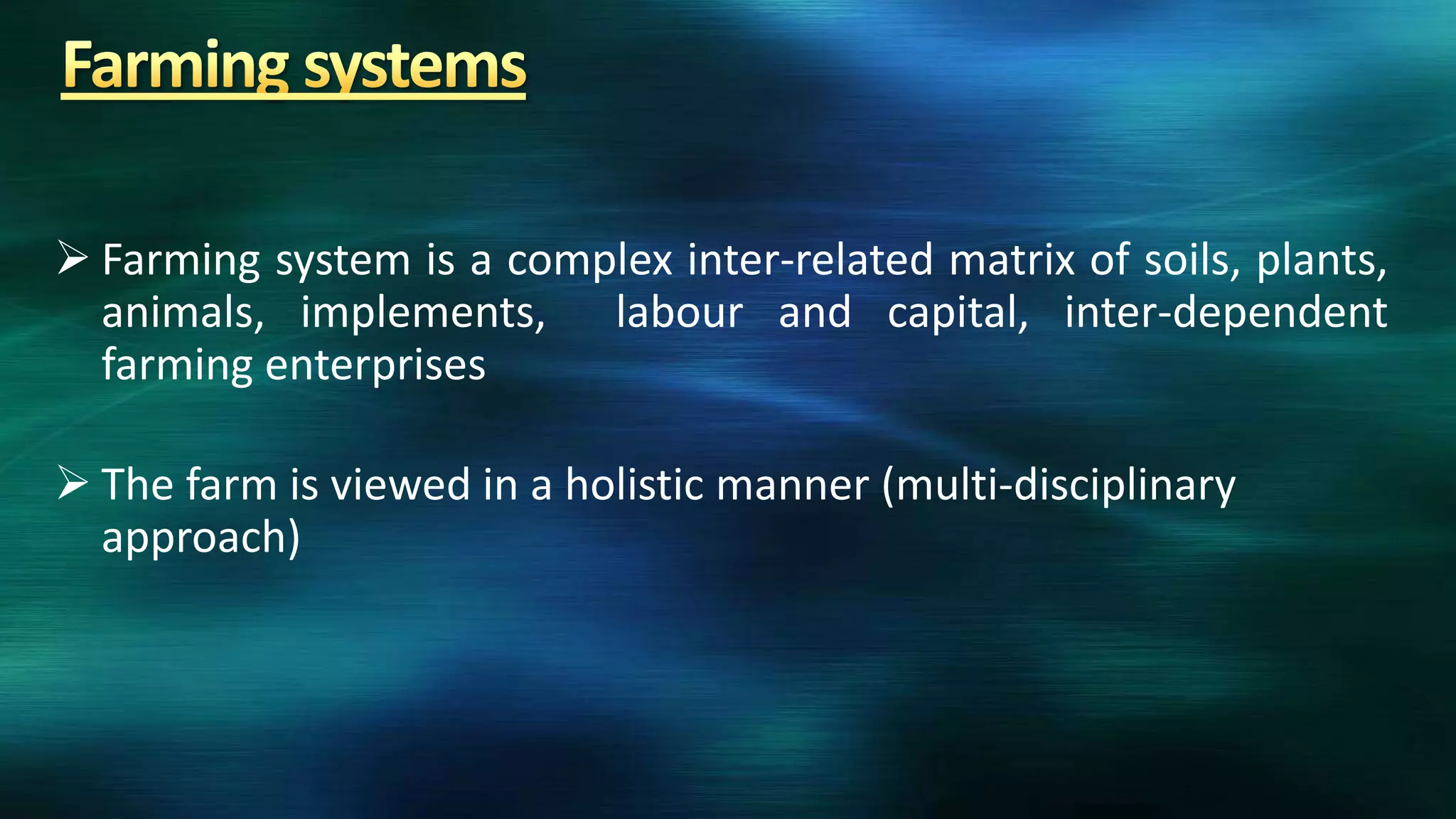 Farming system research | PPTX