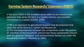 Farming system research | PPTX