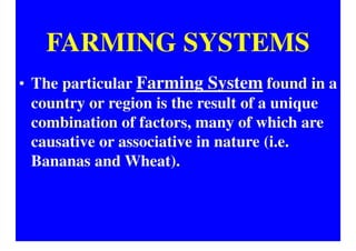 FARMING SYSTEMS | PDF