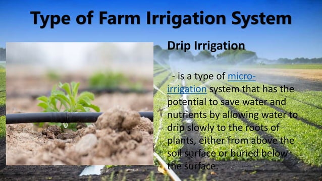Farm Irrigation System | PPTX