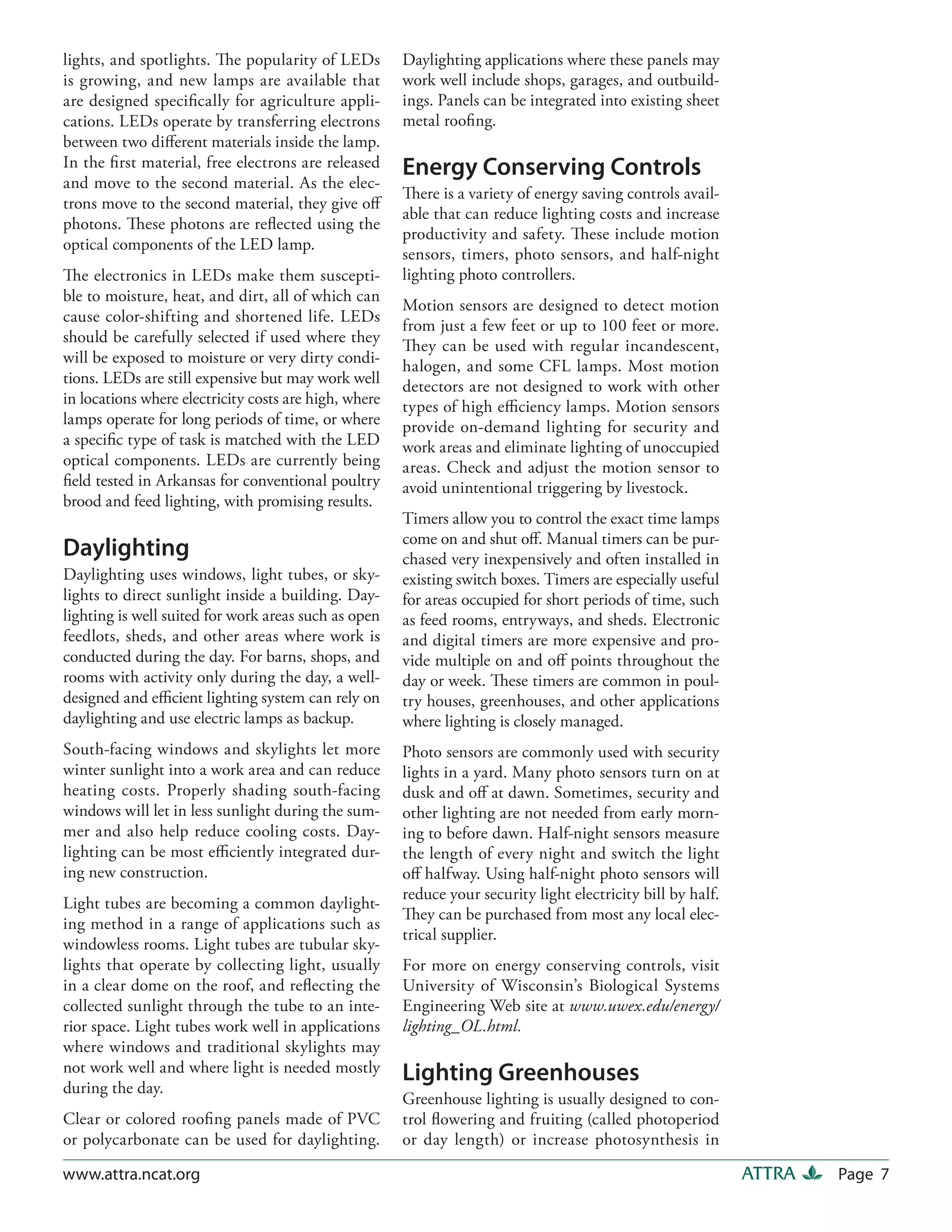 Energy-Efficient Lighting for the Farm | PDF