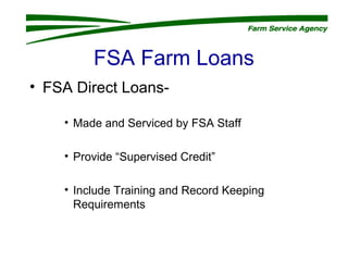 FSA Farm Loan Programs | PPT