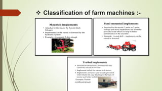 Farm machinery | PPTX