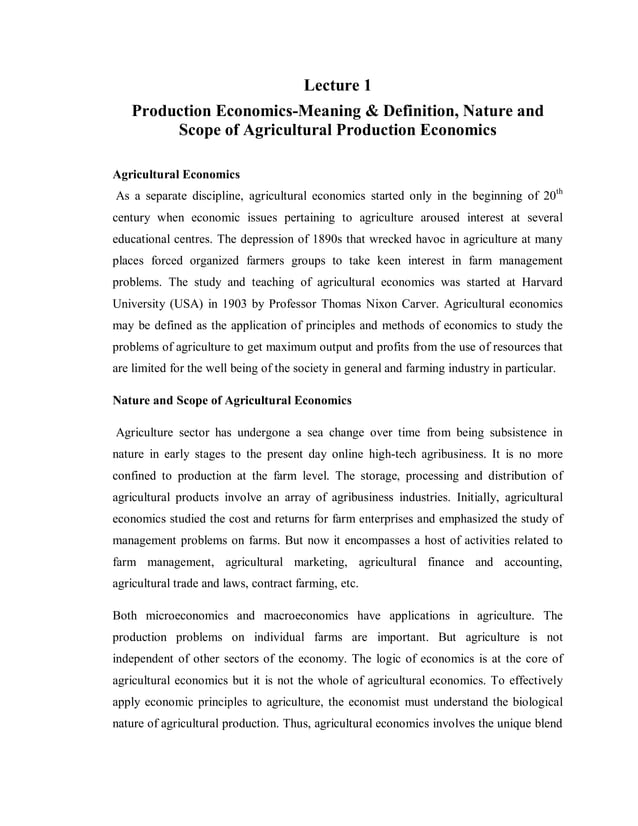 Farm management production and resource econmics (1).pdf | Agriculture ...