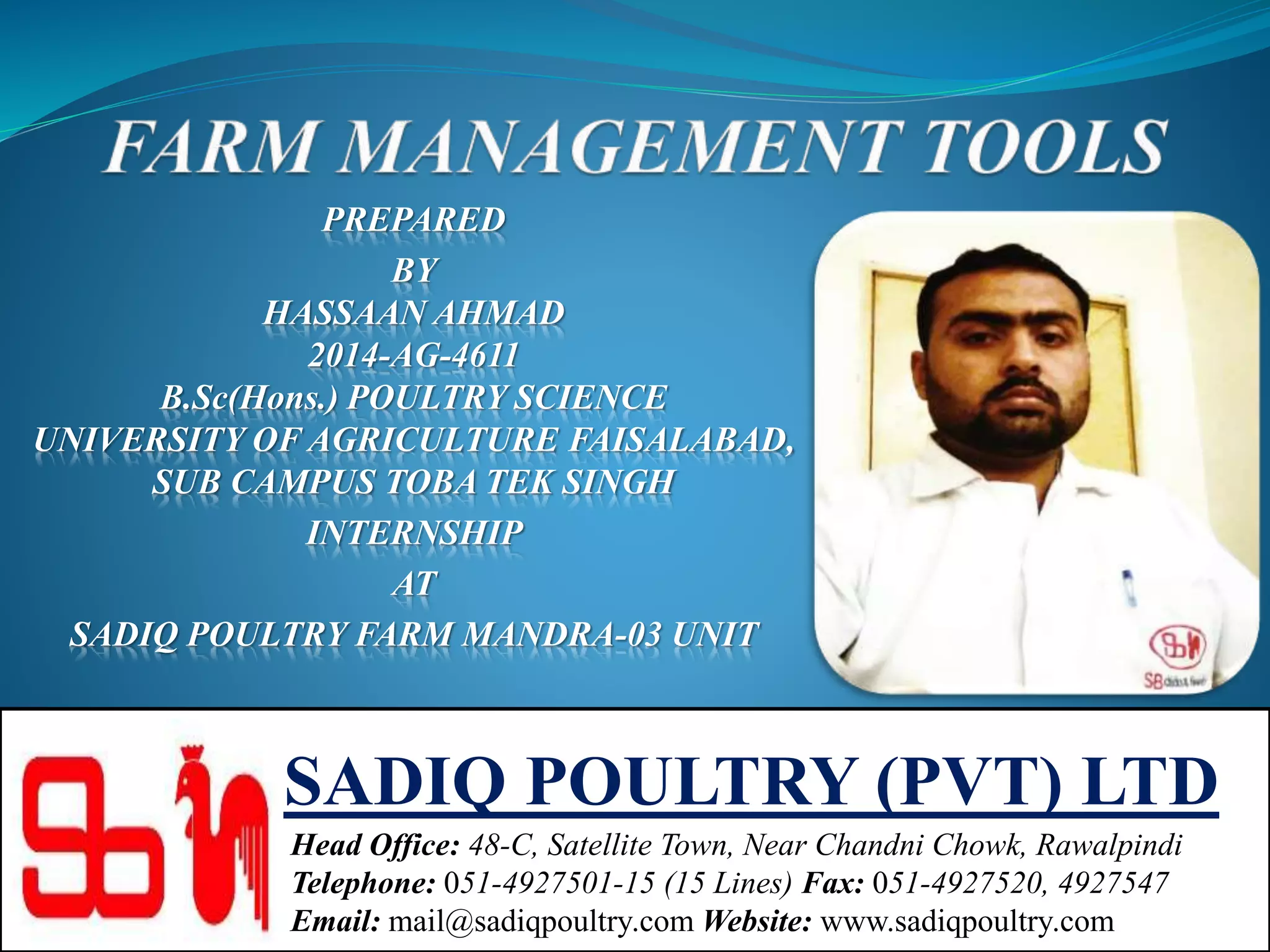 "Farm Management Tools" | PPT