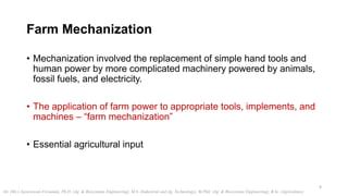 Farm Mechanization.pptx | Agriculture | Industries