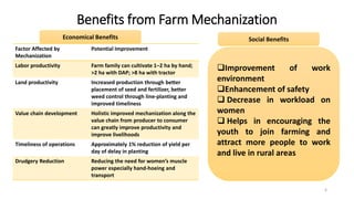 Farm mechanization as an emerging agribusiness opportunity | PPTX