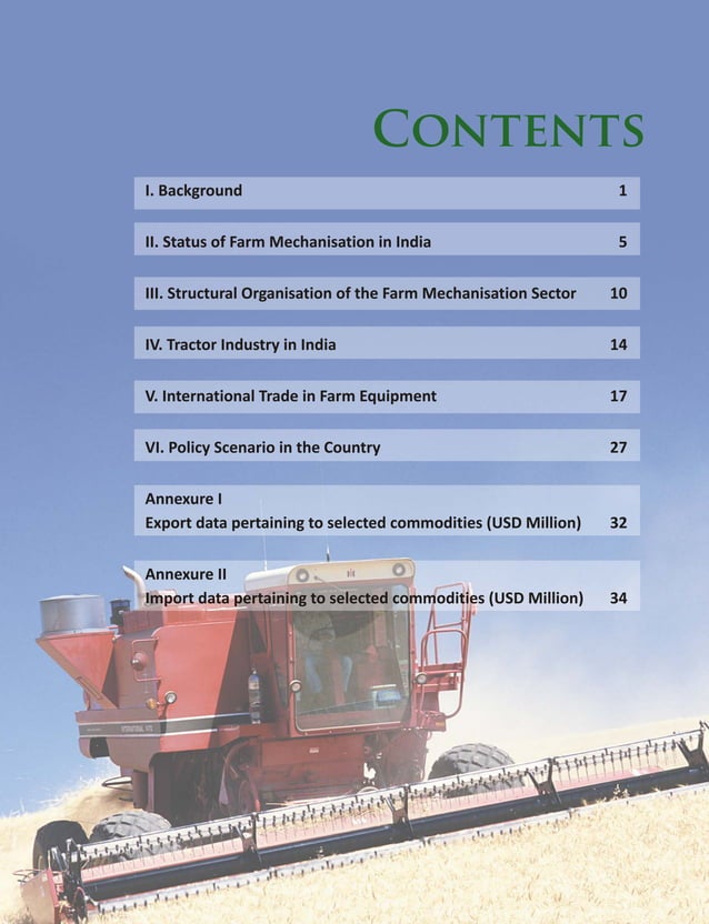 Farm mechanization in India : A Status Paper | PDF