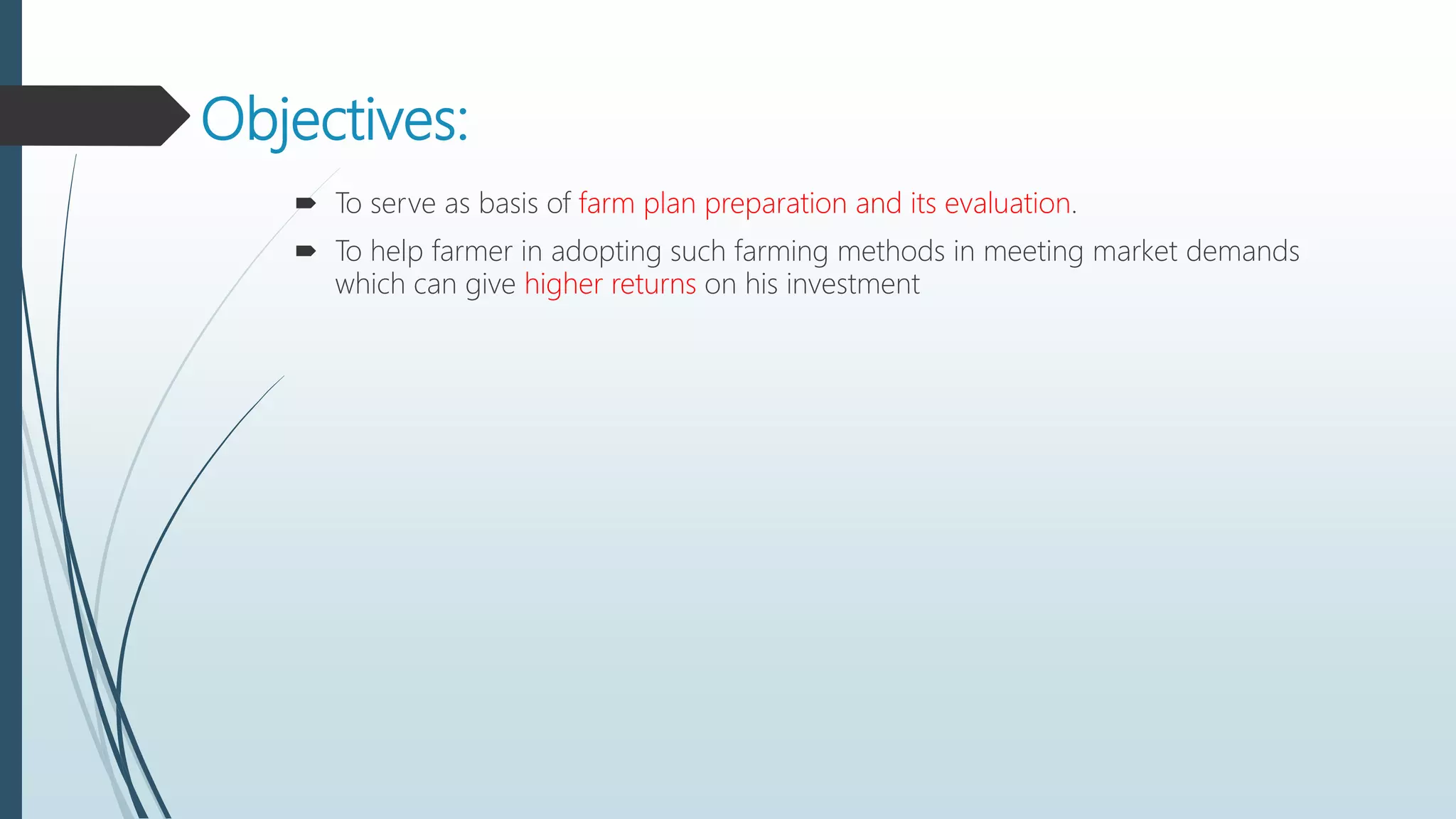 Farm planning and budgeting | PPTX