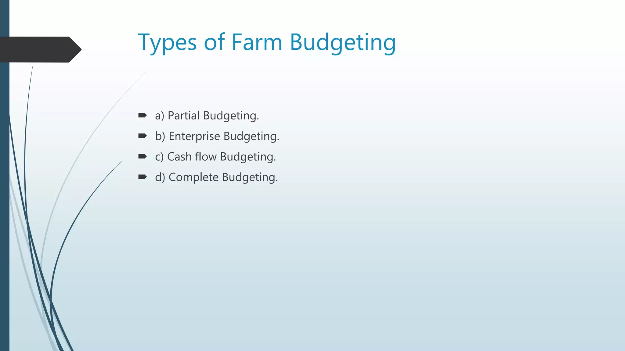 Farm planning and budgeting | PPTX