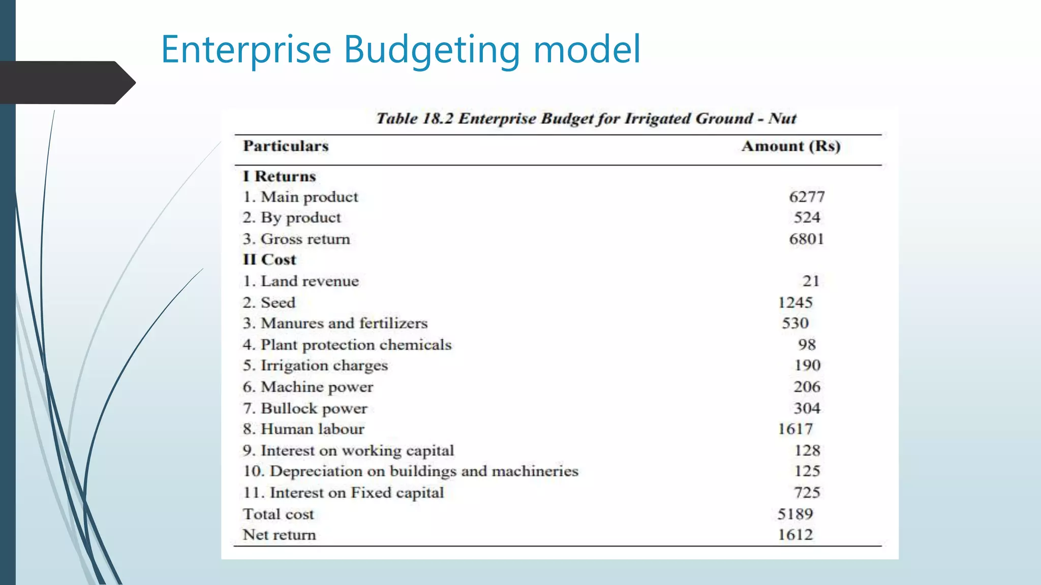 Farm planning and budgeting | PPTX