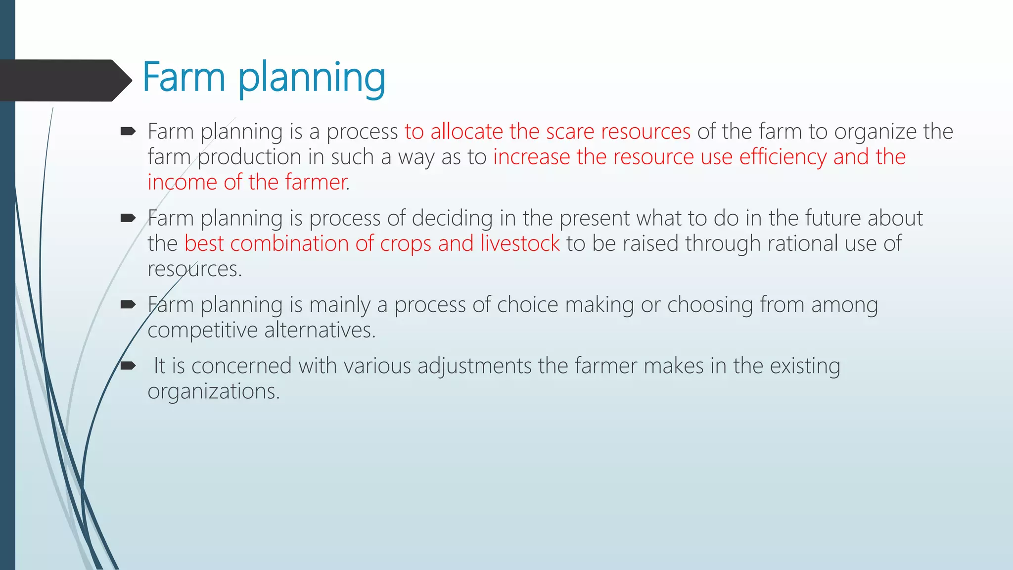 Farm planning and budgeting | PPTX