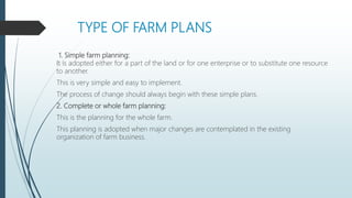 Farm planning and budgeting | PPTX