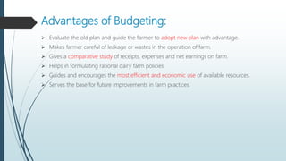Farm planning and budgeting | PPTX