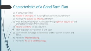 Farm planning and budgeting | PPTX