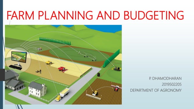 Farm Planning And Budgeting PPT Farm Planning And Budgeting PPT