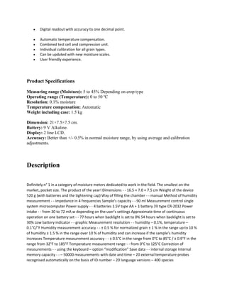 Farmpoint Moisture Meter is an Essential tool in Grain Quality Management.pdf