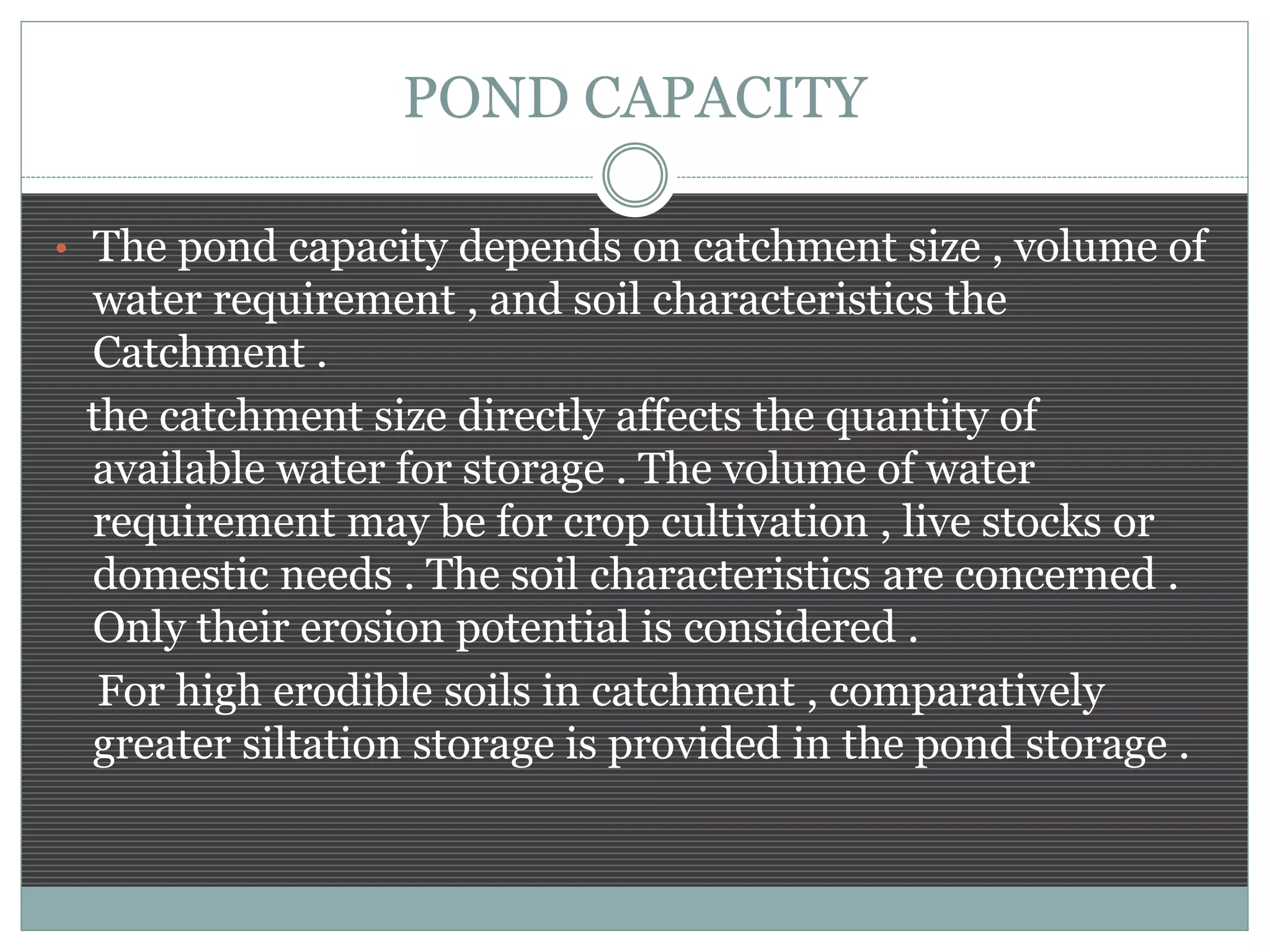 Design and construction of farm pond | PPTX