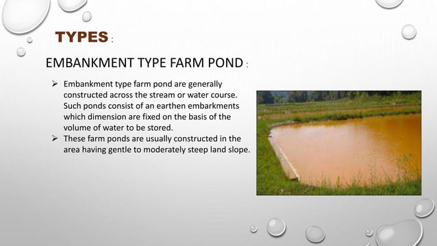 FARM POND AND Percolation POND BY agri studentsPPT.pptx | Science