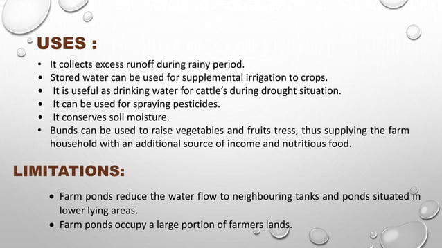 FARM POND AND Percolation POND BY agri studentsPPT.pptx | Science
