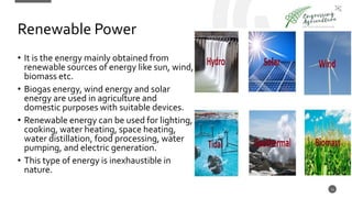 Farm power and its sources | PPTX